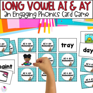 Long A Vowel Teams AI & AY Phonics Game | Made By Teachers