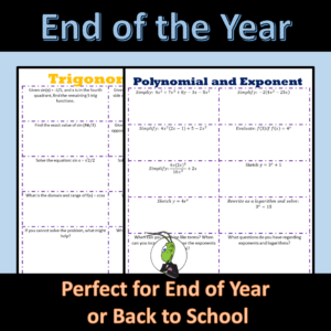 AP® Precalculus Summer Review Packet Editable - Back to School Review ...