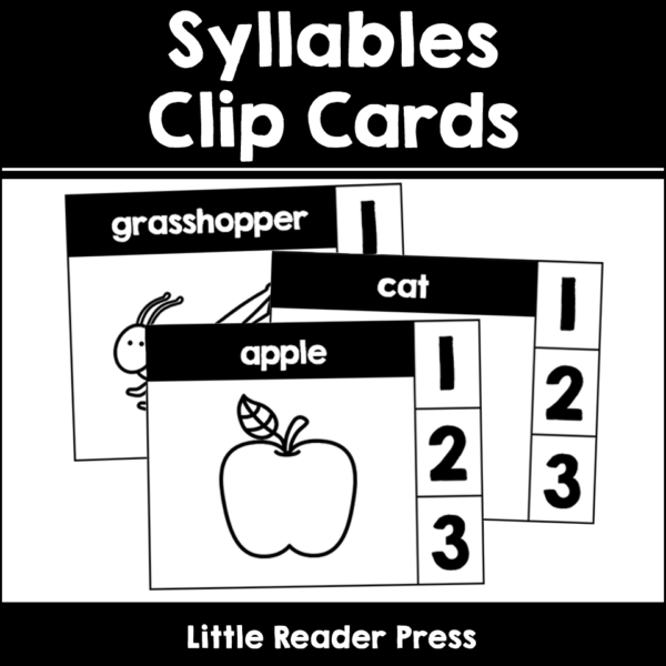 Syllables Clip Cards | Made By Teachers
