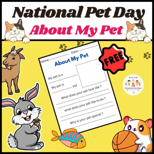 National Pet Day / About My Pet / Worksheet | Made By Teachers