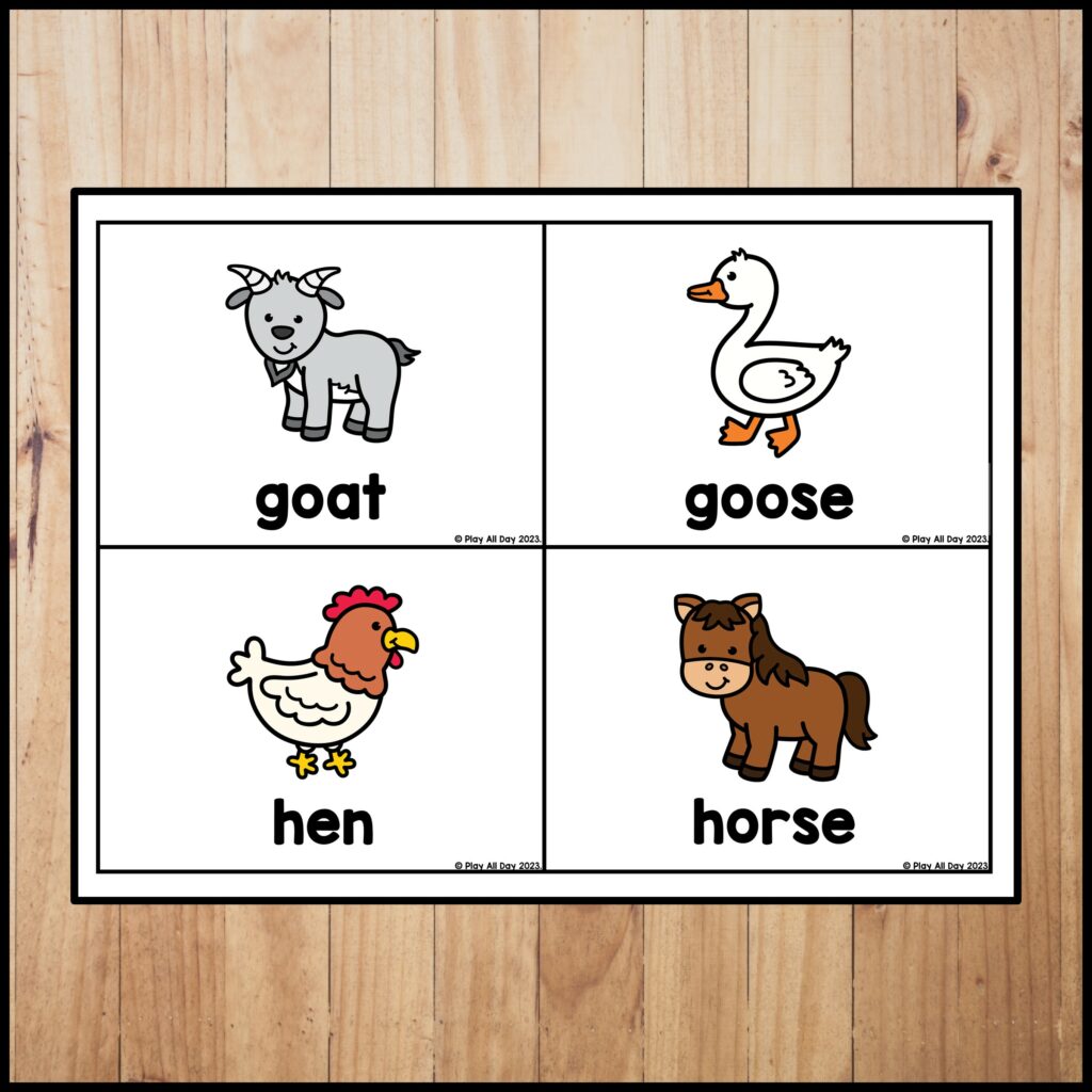 Farm Vocabulary Cards | Farm Word Wall Cards | Made By Teachers