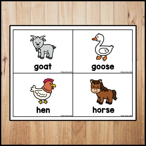 Farm Vocabulary Cards | Farm Word Wall Cards | Made By Teachers