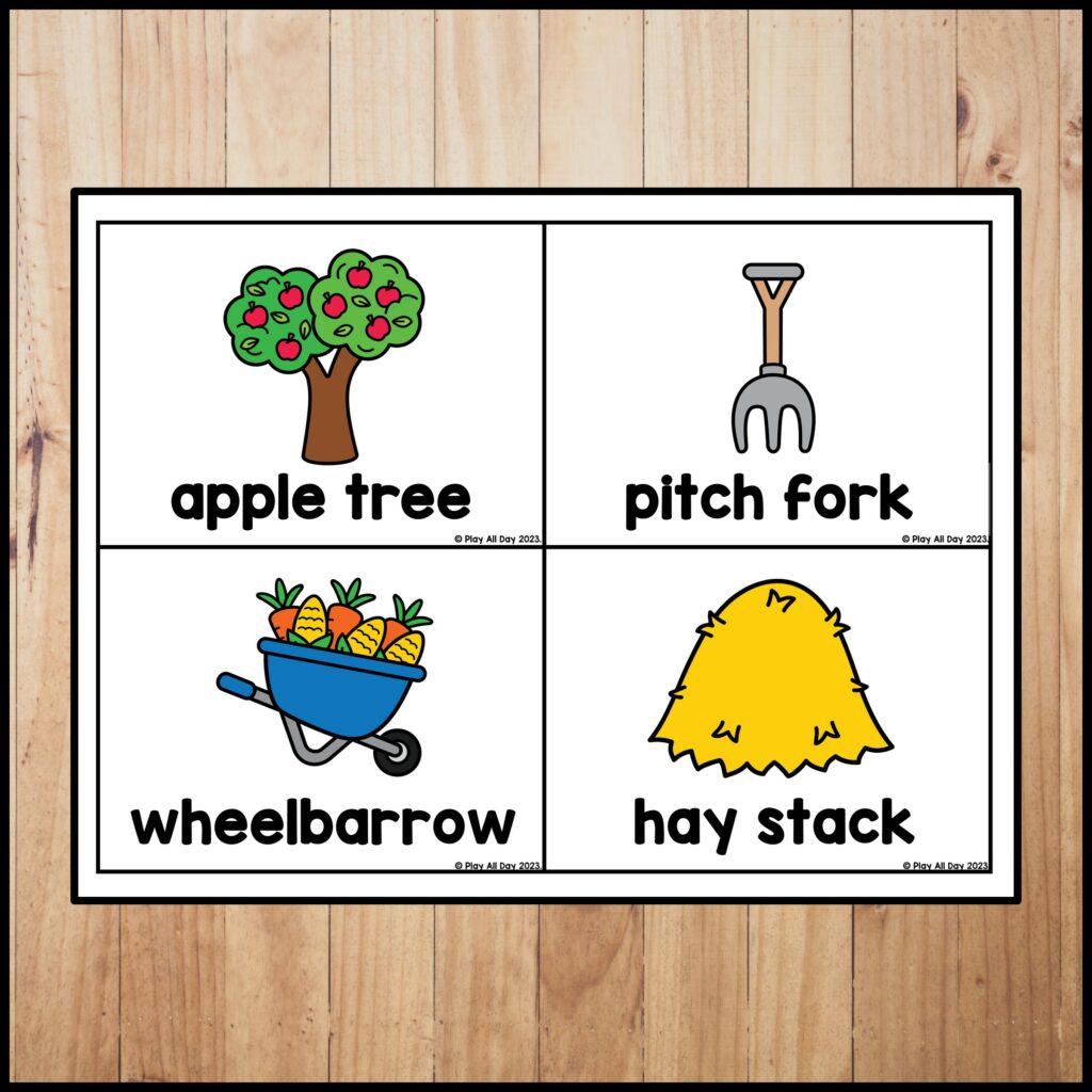 Farm Vocabulary Cards | Farm Word Wall Cards | Made By Teachers