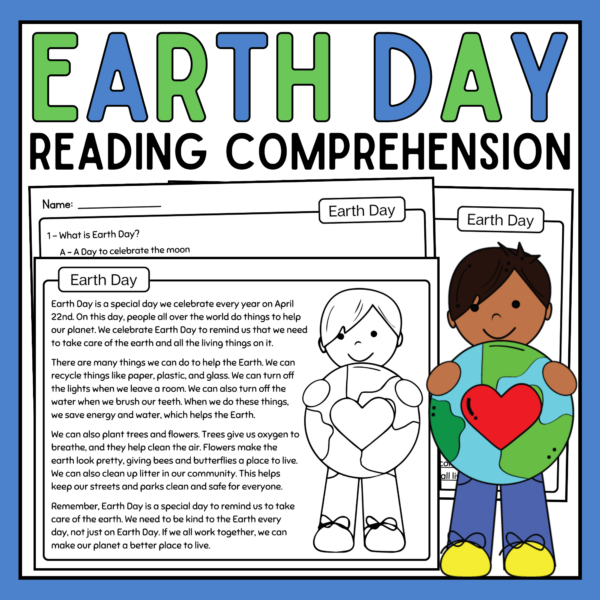 Earth Day Reading Comprehension Passage | Earth Day Reading Passage ...