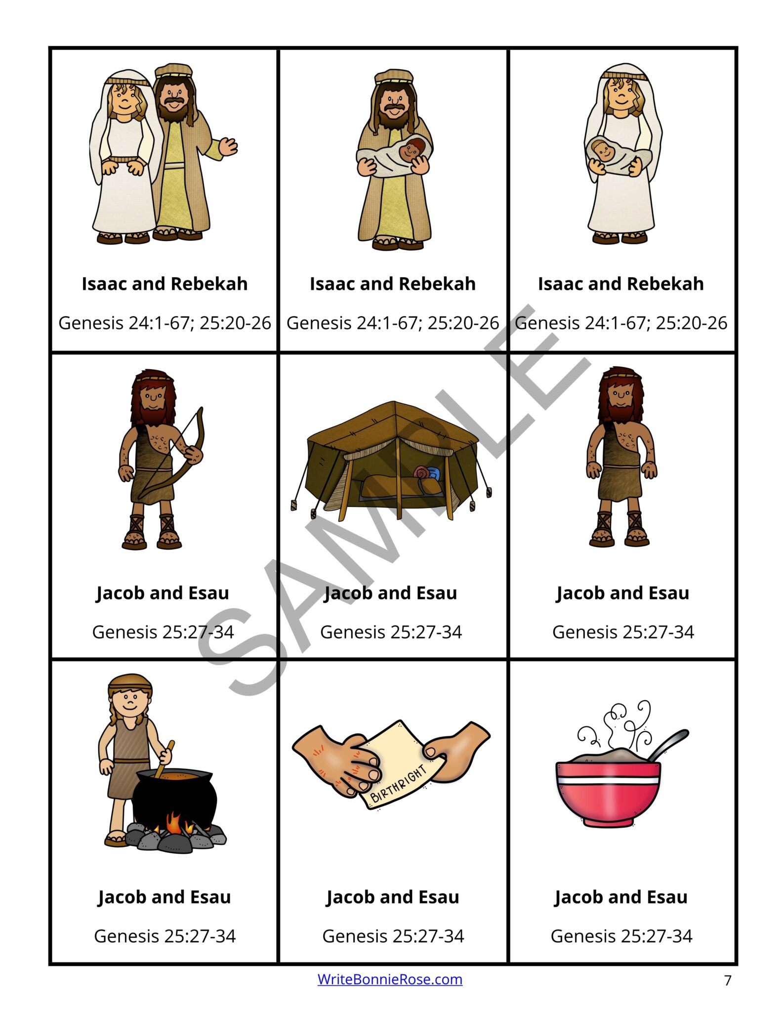 Bible Story Card Game - Old Testament | Made By Teachers