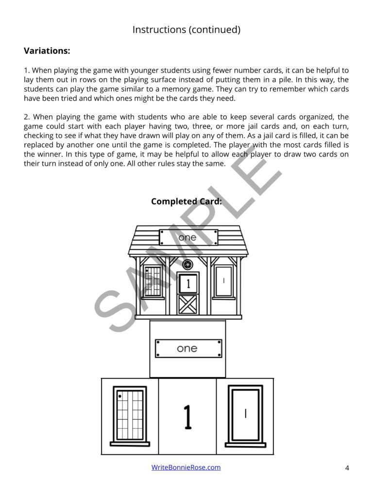 Wild West Counting Fun Card Game | Made By Teachers
