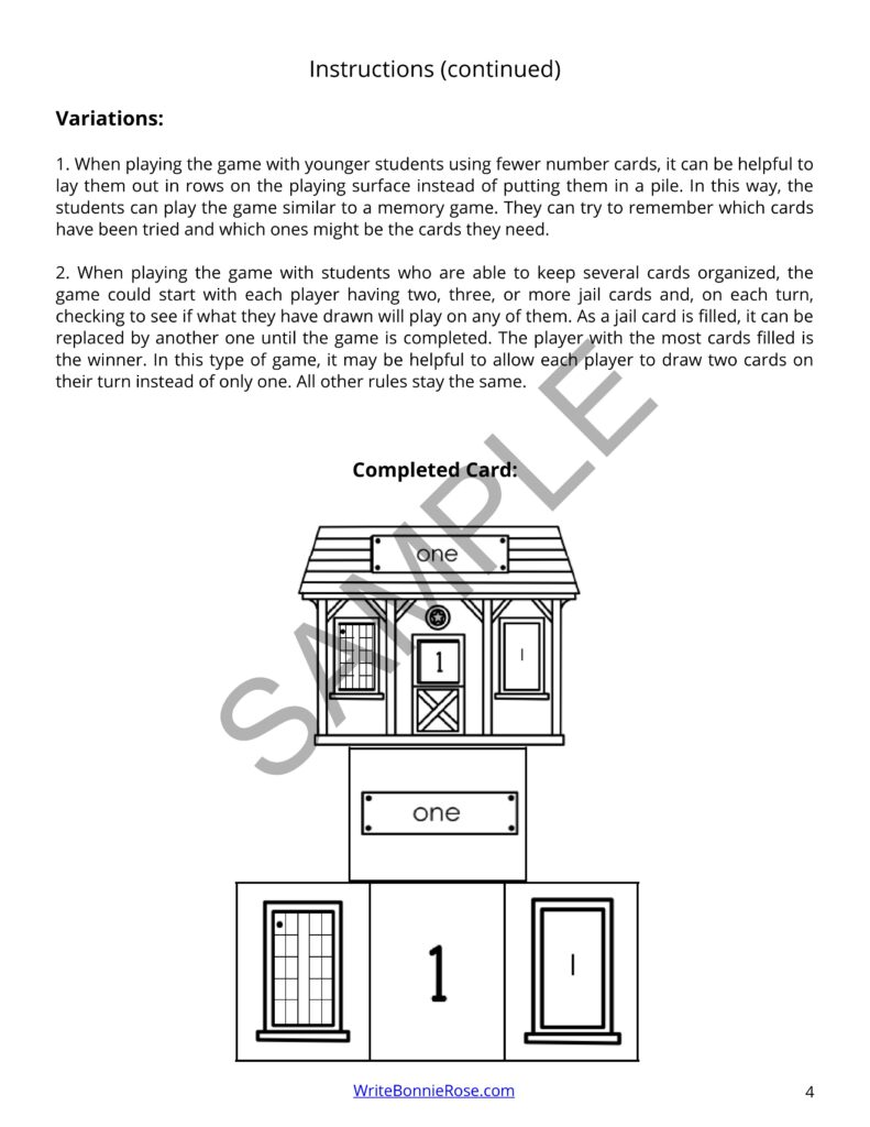 Wild West Counting Fun Card Game | Made By Teachers