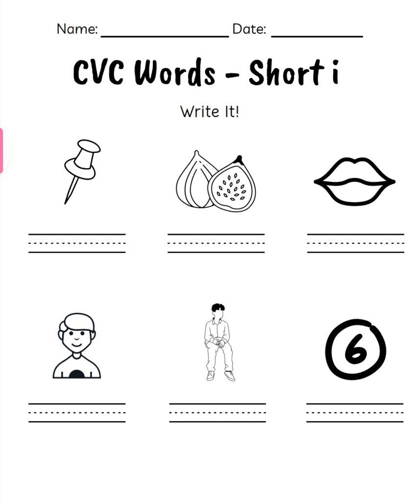 CVC Words- Short Vowels Activity Sheets | Made By Teachers