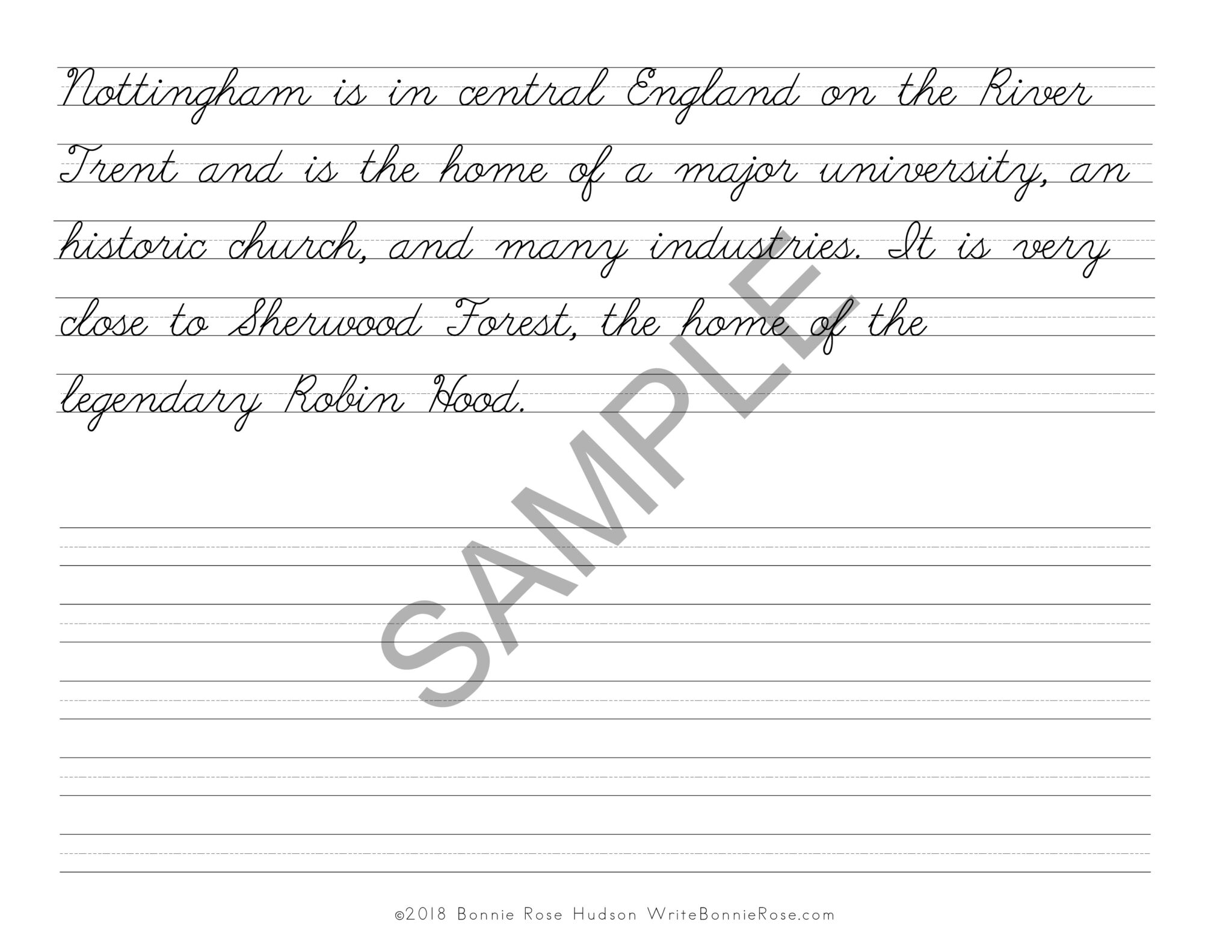 My Book About England with Cursive Copywork | Made By Teachers