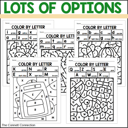 Camping Alphabet Color by Code Worksheets | Made By Teachers