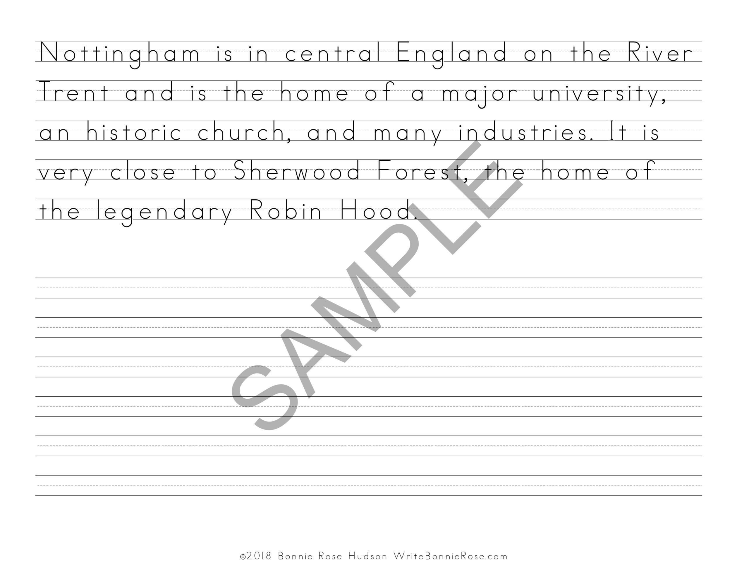 My Book About England with Print Copywork | Made By Teachers