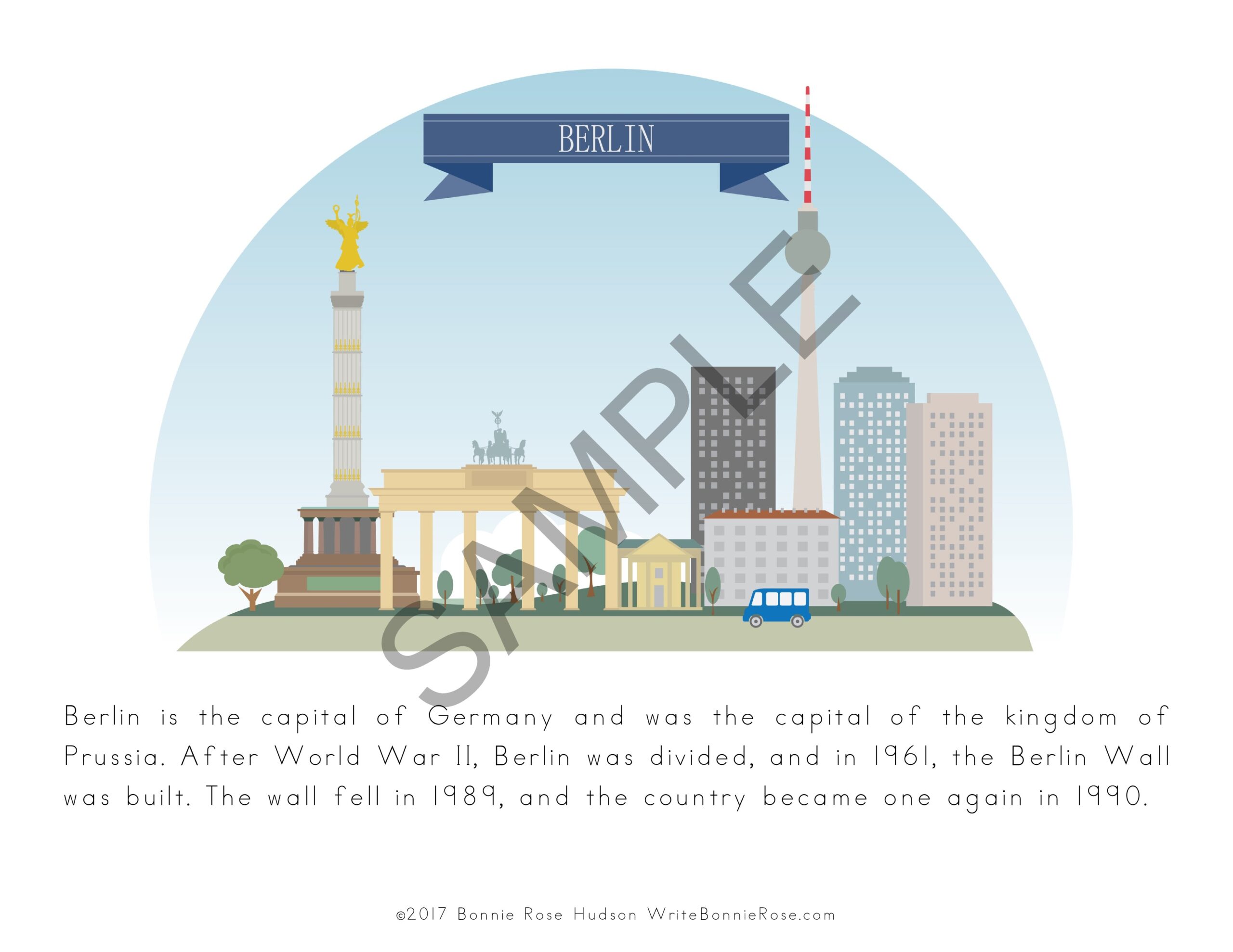 My Book About Germany with Cursive Copywork | Made By Teachers