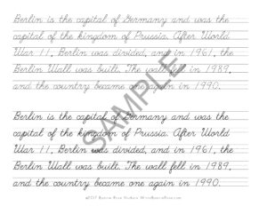 My Book About Germany with Cursive Copywork | Made By Teachers