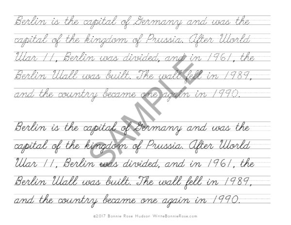 My Book About Germany with Cursive Copywork | Made By Teachers