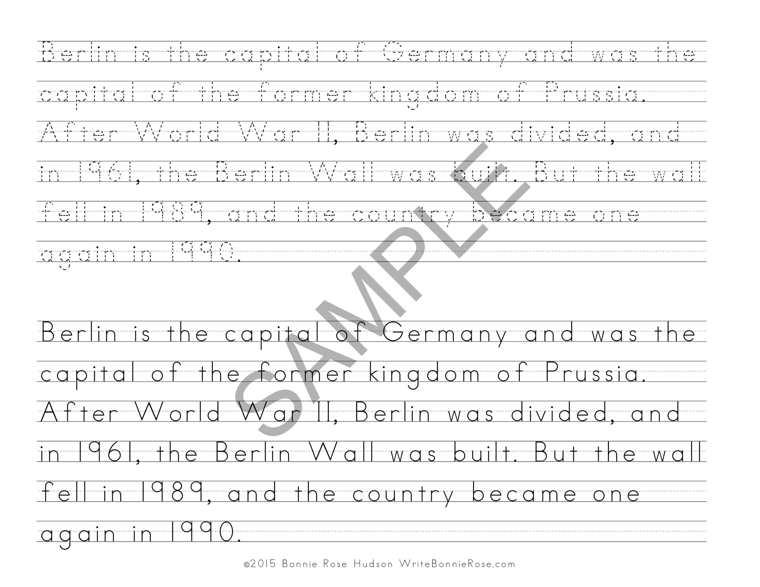 My Book About Germany with Print Copywork | Made By Teachers