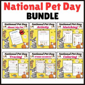 National Pet Day BUNDLE / Activities / Worksheet | Made By Teachers