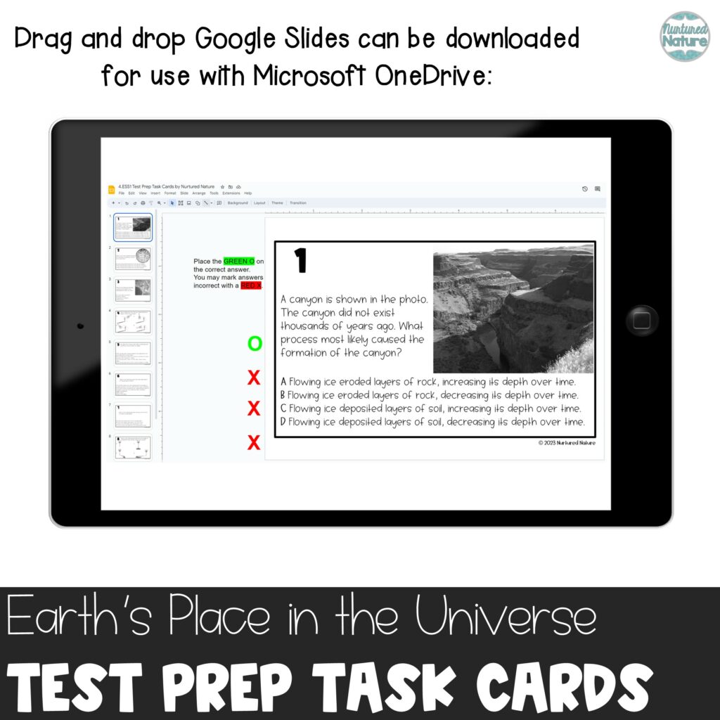 Earth’s Place in the Universe - Science Test Review Task Cards 4.ESS1 ...
