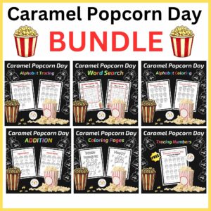 Caramel Popcorn Day Activities BUNDLE | Made By Teachers
