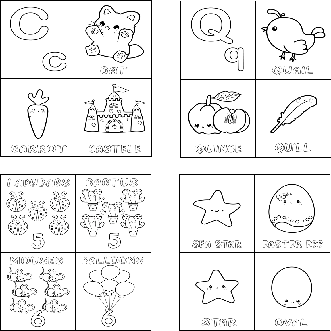 ALPHABET Carpet Games : Printable Coloring Pages For Kids | Made By ...