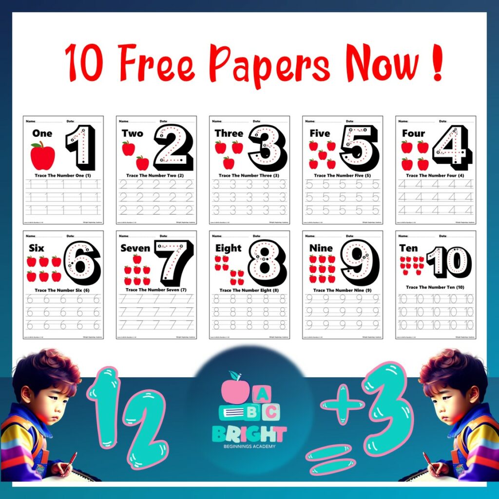 Learn to Write Numbers 1-10 | Printable Tracing Worksheets for Number ...
