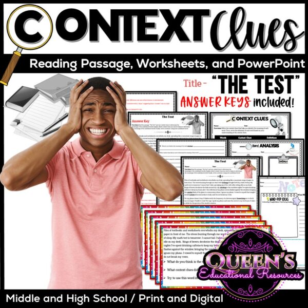 Context Clues Passages, Context Clues Worksheets, Vocabulary Worksheets ...