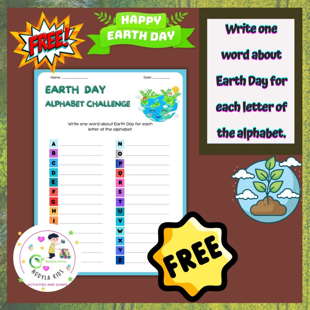 Printable Earth Day activities for kids Bundle | April activities ...
