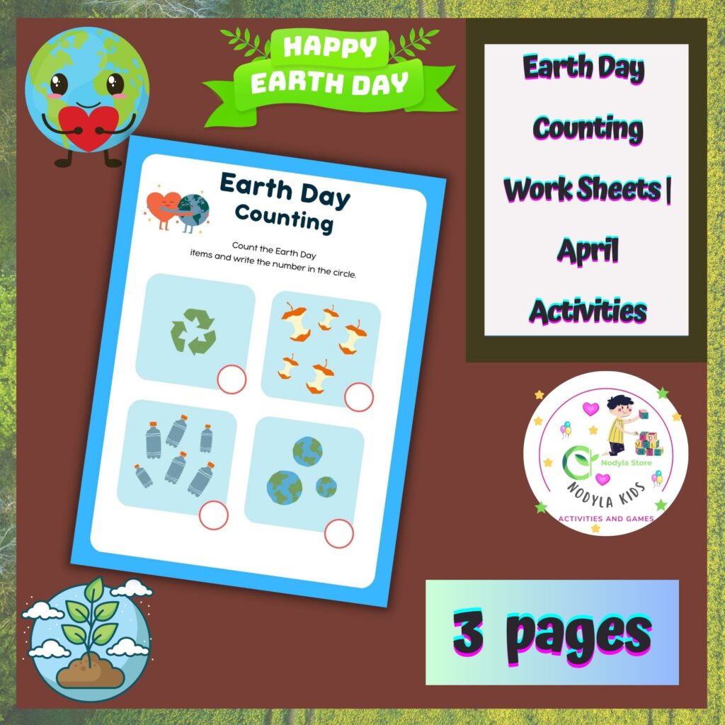 Printable Earth Day activities for kids Bundle | April activities ...