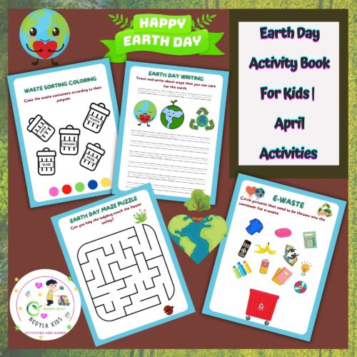 Printable Earth Day activities for kids Bundle | April activities ...
