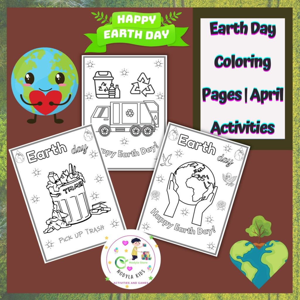 Printable Earth Day activities for kids Bundle | April activities ...