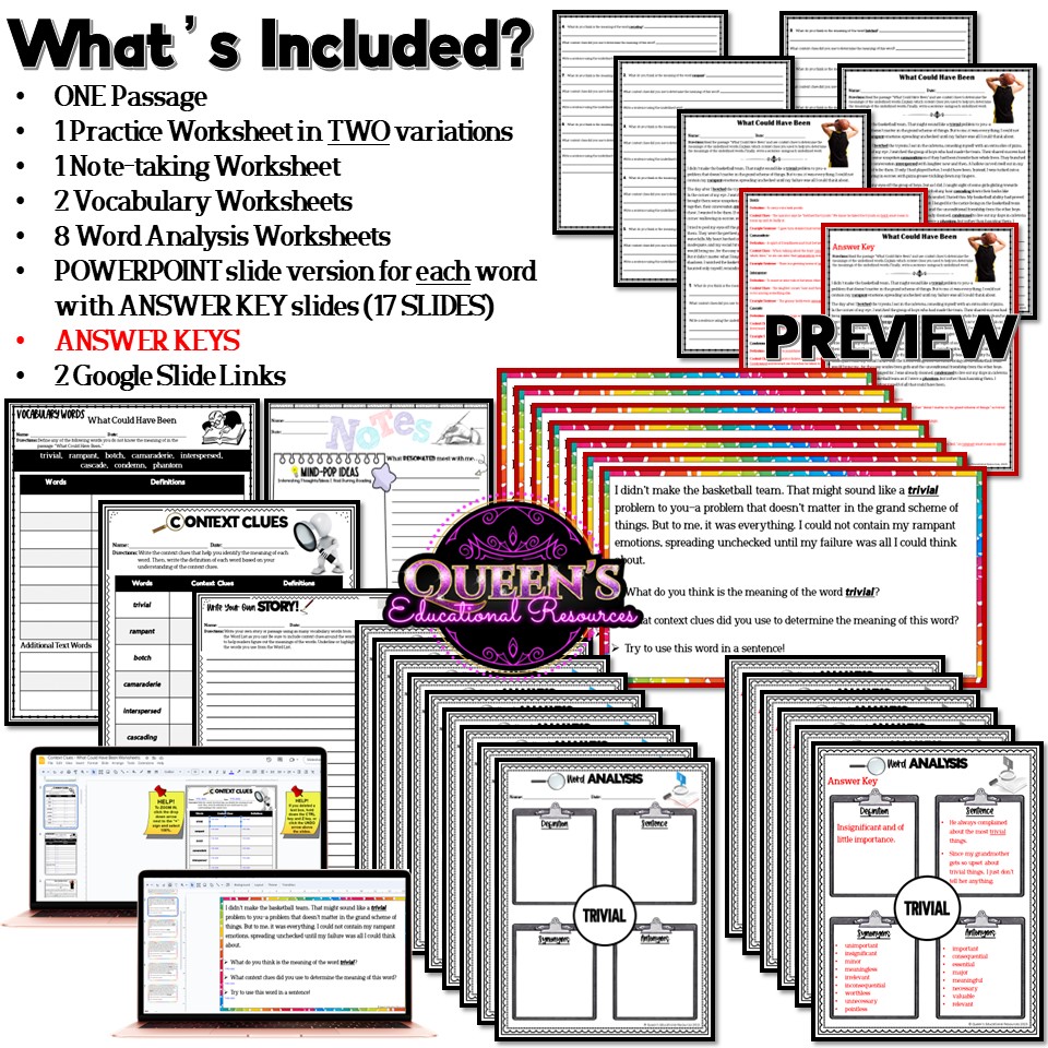 Context Clues Passages, Context Clues Worksheets, Vocabulary Worksheets ...