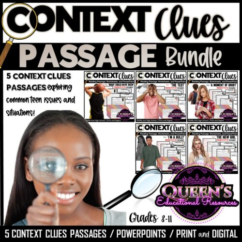 Context Clues Passages, Context Clues Worksheets, Vocabulary Worksheets ...