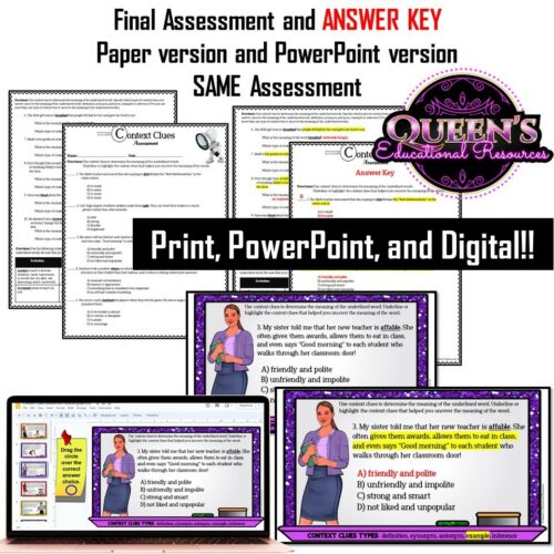 Context Clues Lesson, Activities, Worksheets, Assessments Bundle | Made ...