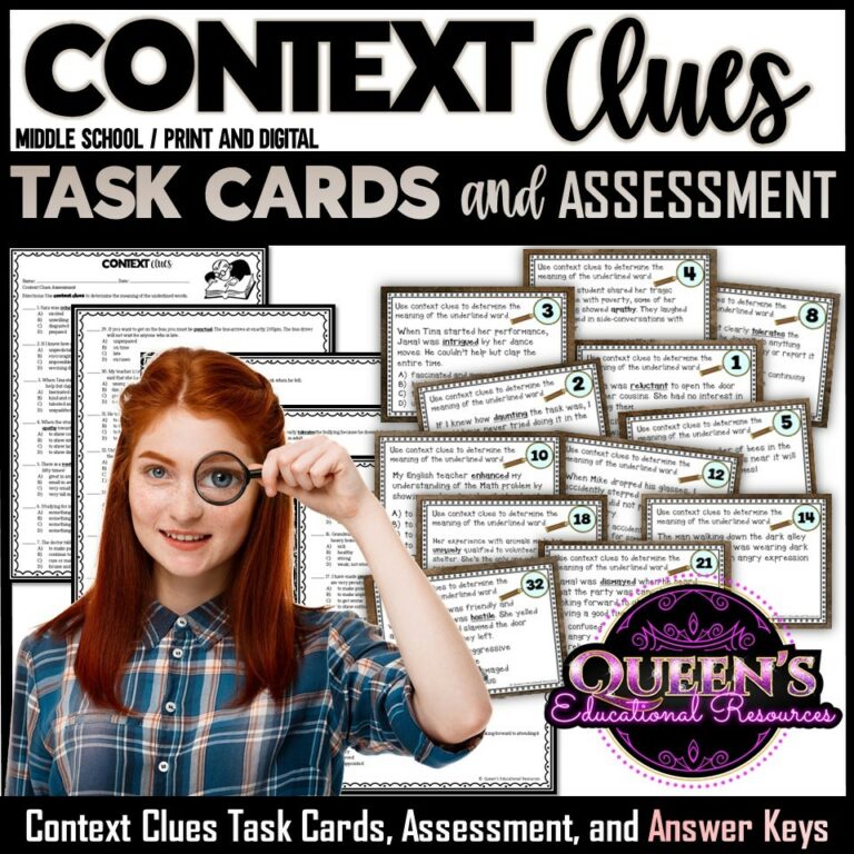 Context Clues Lesson, Activities, Worksheets, Assessments Bundle | Made ...