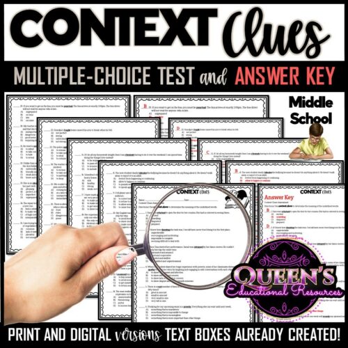 Context Clues Lesson, Activities, Worksheets, Assessments Bundle | Made ...