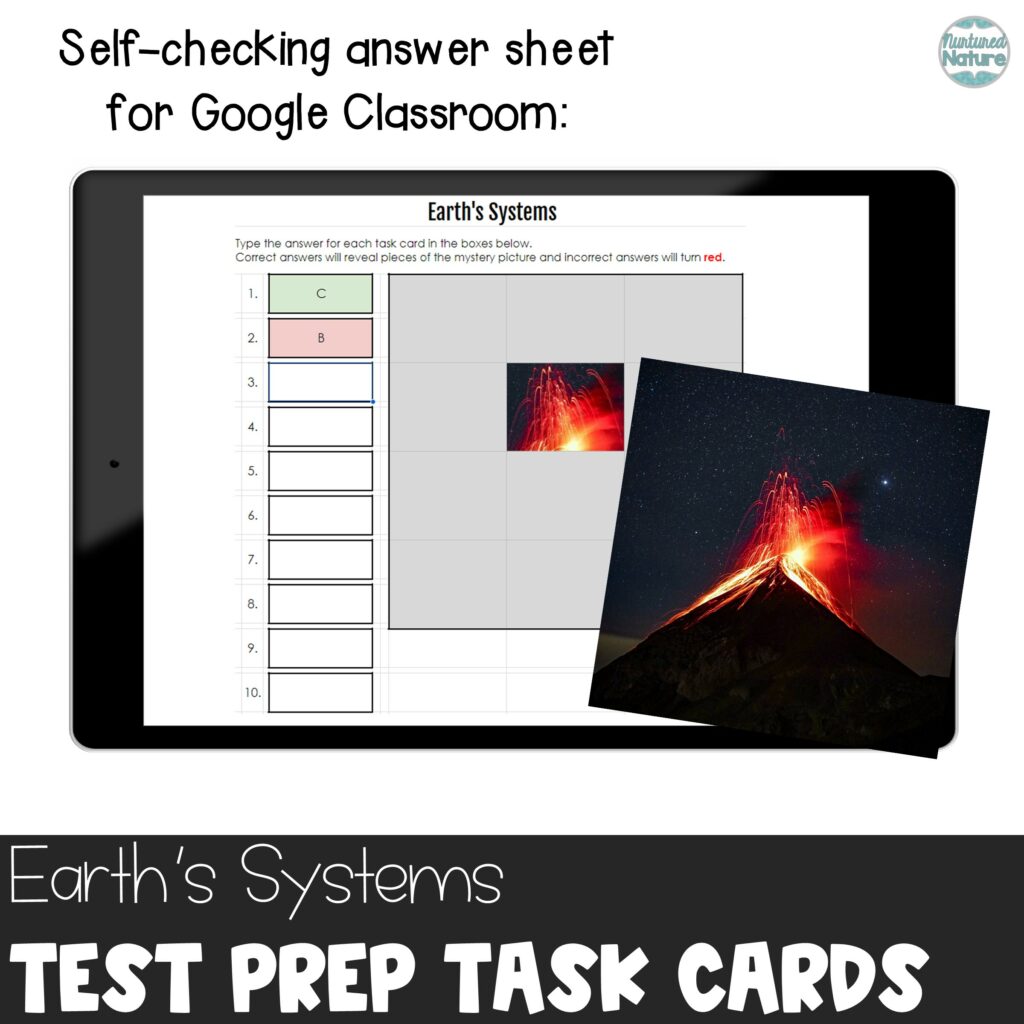 Earth’s Systems - Science Test Prep Task Cards 4.ESS2 - TNReady | Made ...