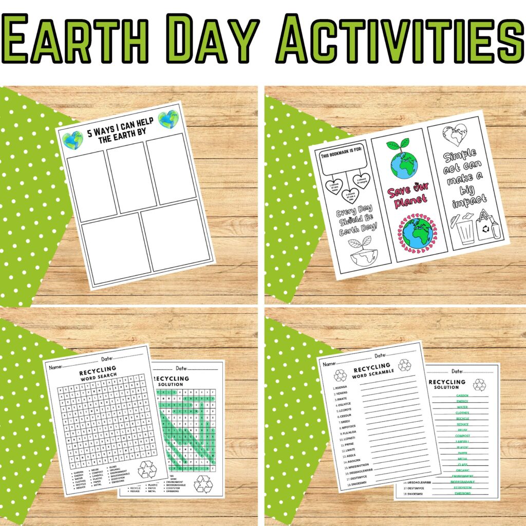 Earth Day and Recycling Activities Earth Day Coloring pages,Craft ...