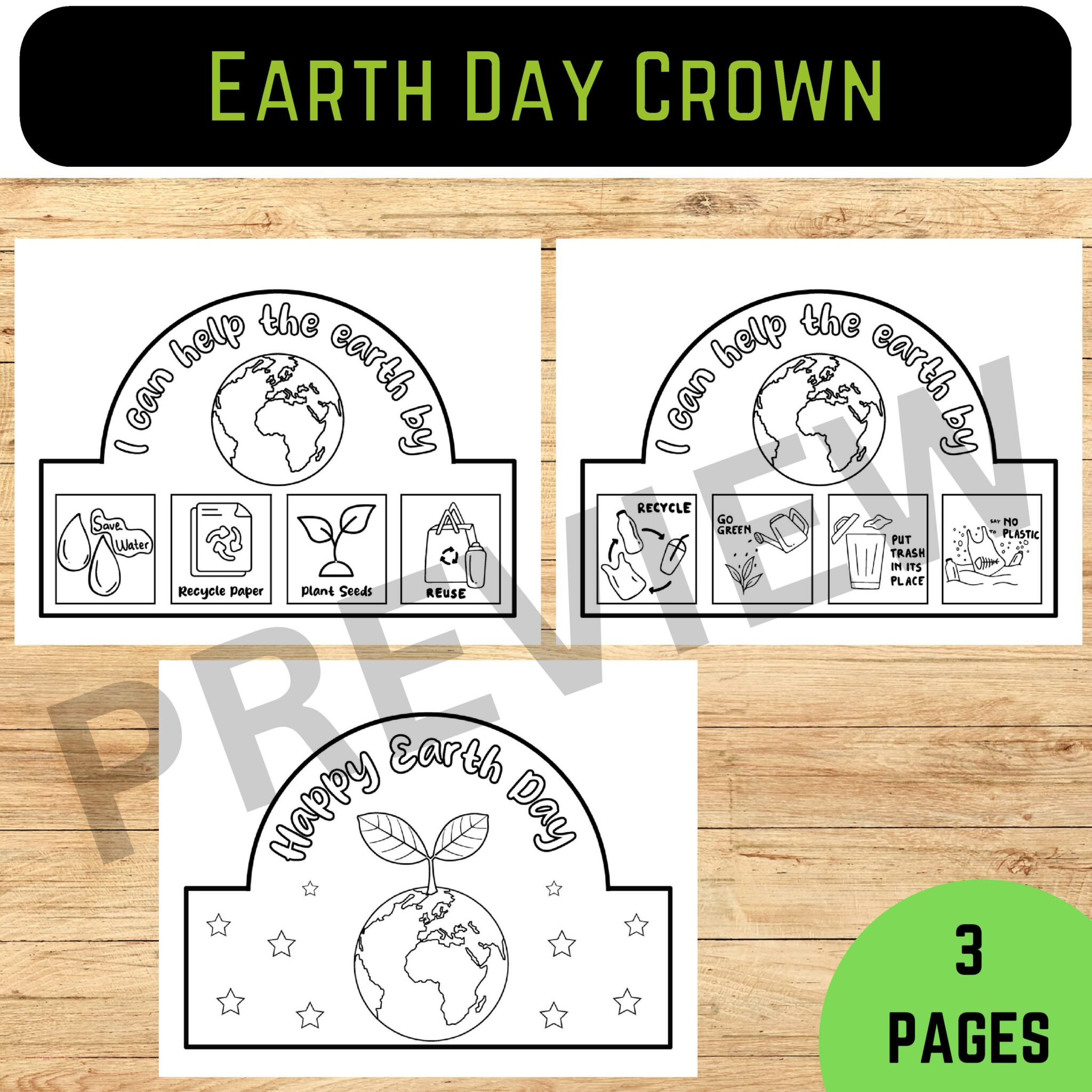 Earth Day and Recycling Activities Earth Day Coloring pages,Craft ...
