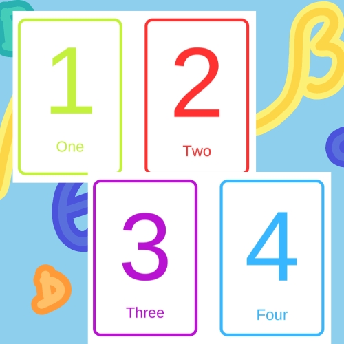 Sipmple Number Cards 1-20 Flash Cards | Made By Teachers