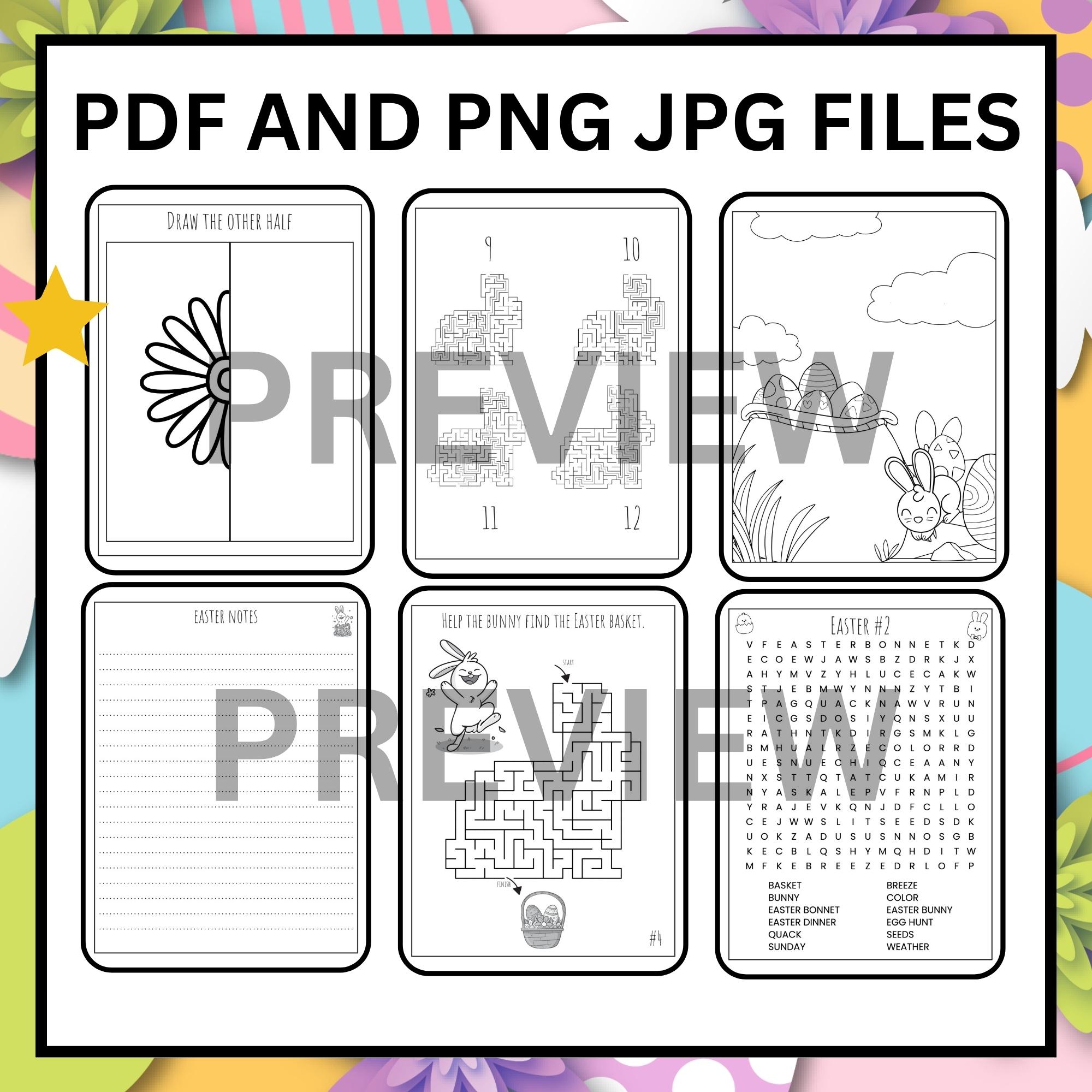 Easter Activity Coloring Pages – Word Search– and More | Made By Teachers