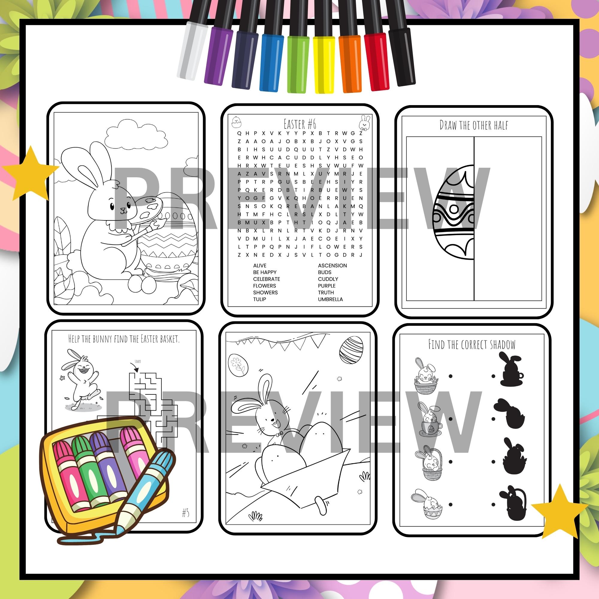 Easter Activity Coloring Pages – Word Search– and More | Made By Teachers