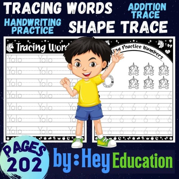 Alphabet & Number & Shape Tracing Activity Worksheets | Made By Teachers