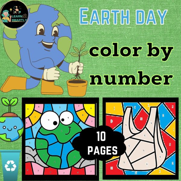 Earth Day Color by Number - Coloring Sheets - Activities | Made By Teachers