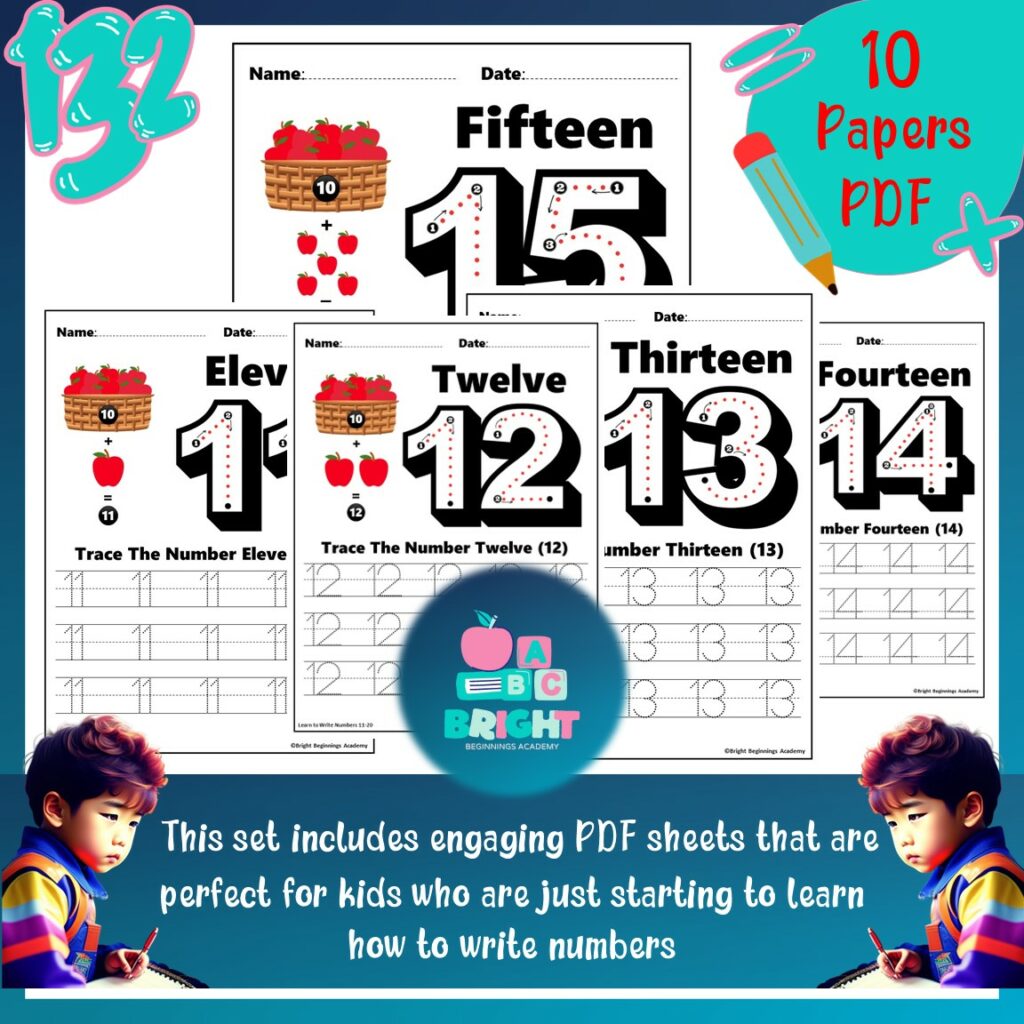 Learn to Write Numbers 11-20 | Printable Tracing Worksheets for Number ...
