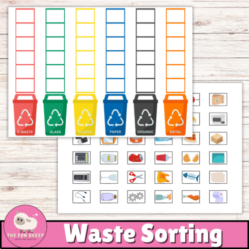 Waste Sorting Recycling Game| Earth Day Activity Craft, Sorting Trash ...