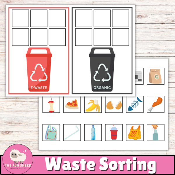 Waste Sorting Recycling Game| Earth Day Activity Craft, Sorting Trash ...