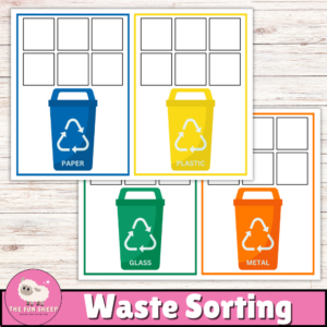 Waste Sorting Recycling Game| Earth Day Activity Craft, Sorting Trash ...