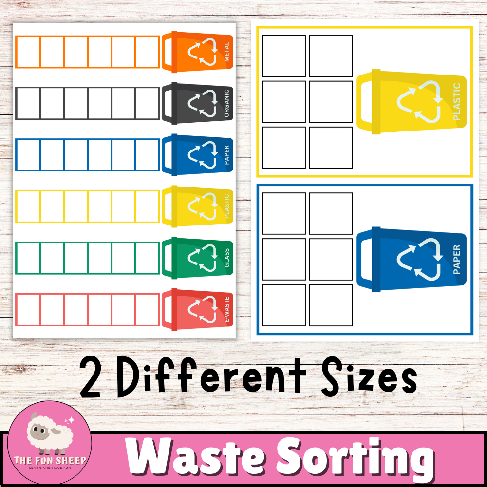 Waste Sorting Recycling Game| Earth Day Activity Craft, Sorting Trash ...