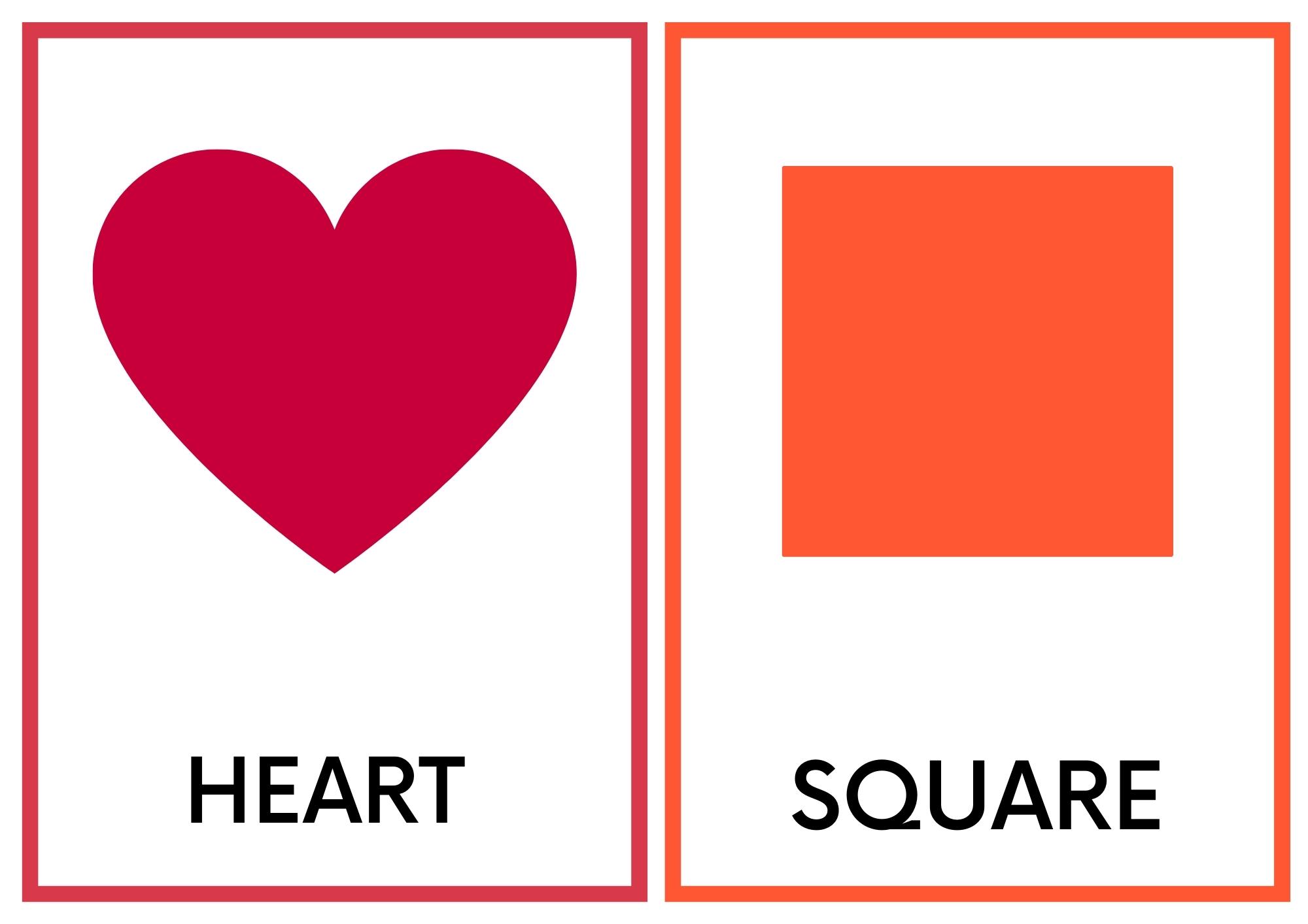 SHAPE FLASH CARDS/Childcare Center Printable Cards / Toddler ...