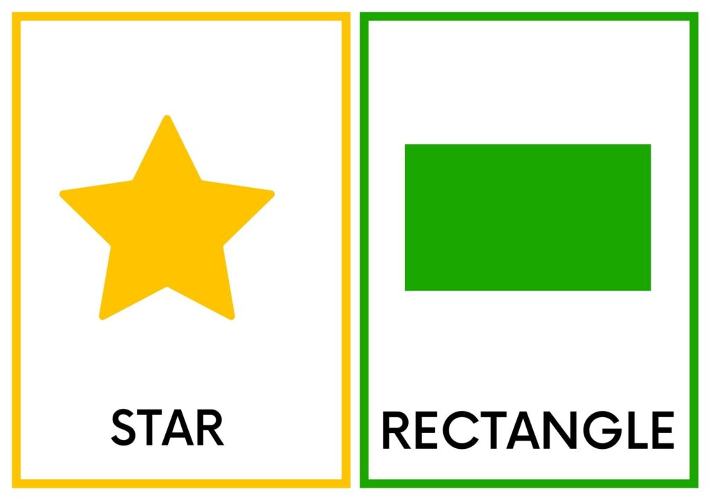 SHAPE FLASH CARDS/Childcare Center Printable Cards / Toddler ...