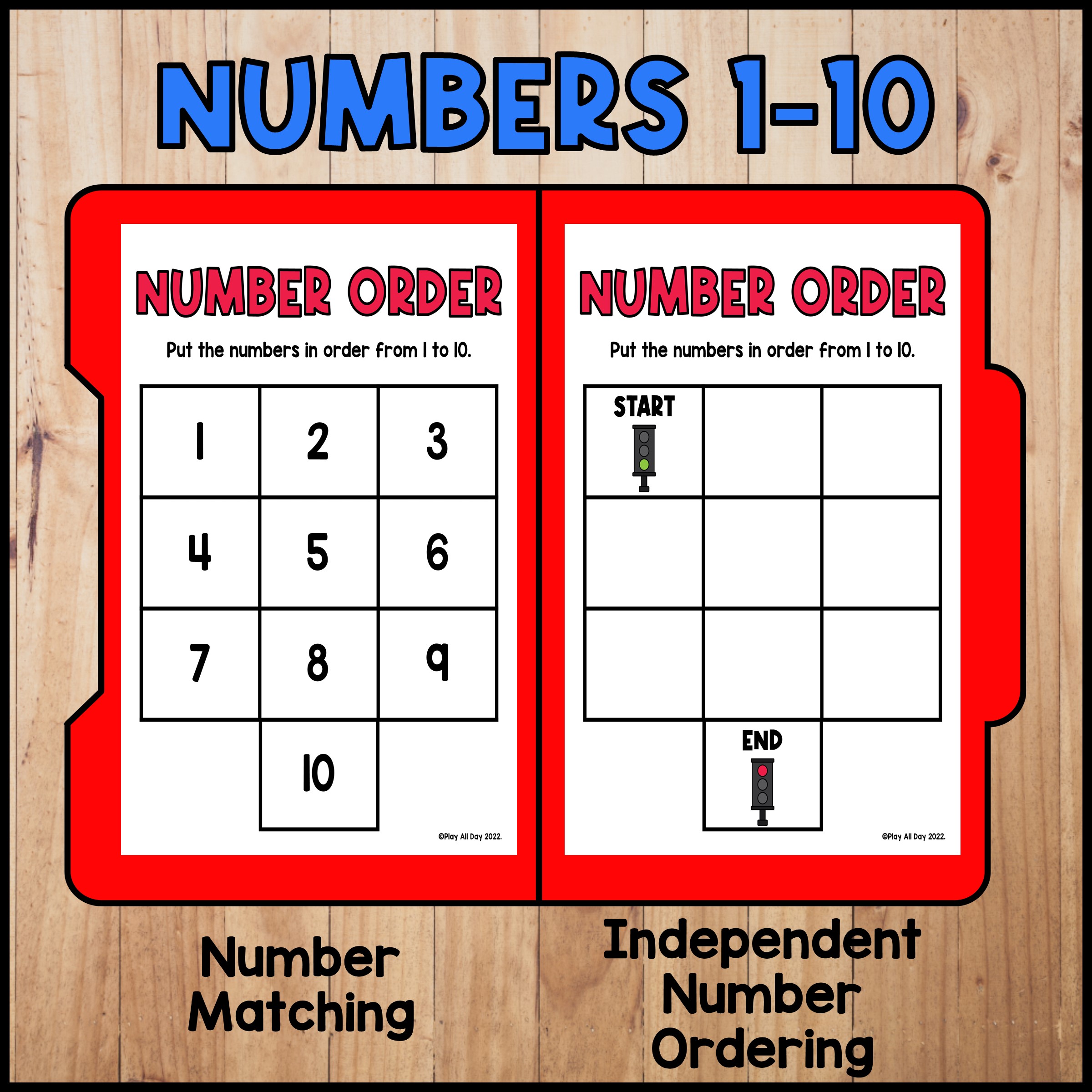 Farm File Folder Activities | Numbers 1 to 20 Numerical Order | Made By ...